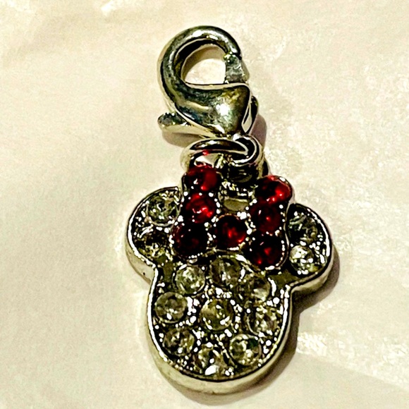 Disney | Jewelry | Minnie Mouse Rhinestone Charm Disney | Poshmark